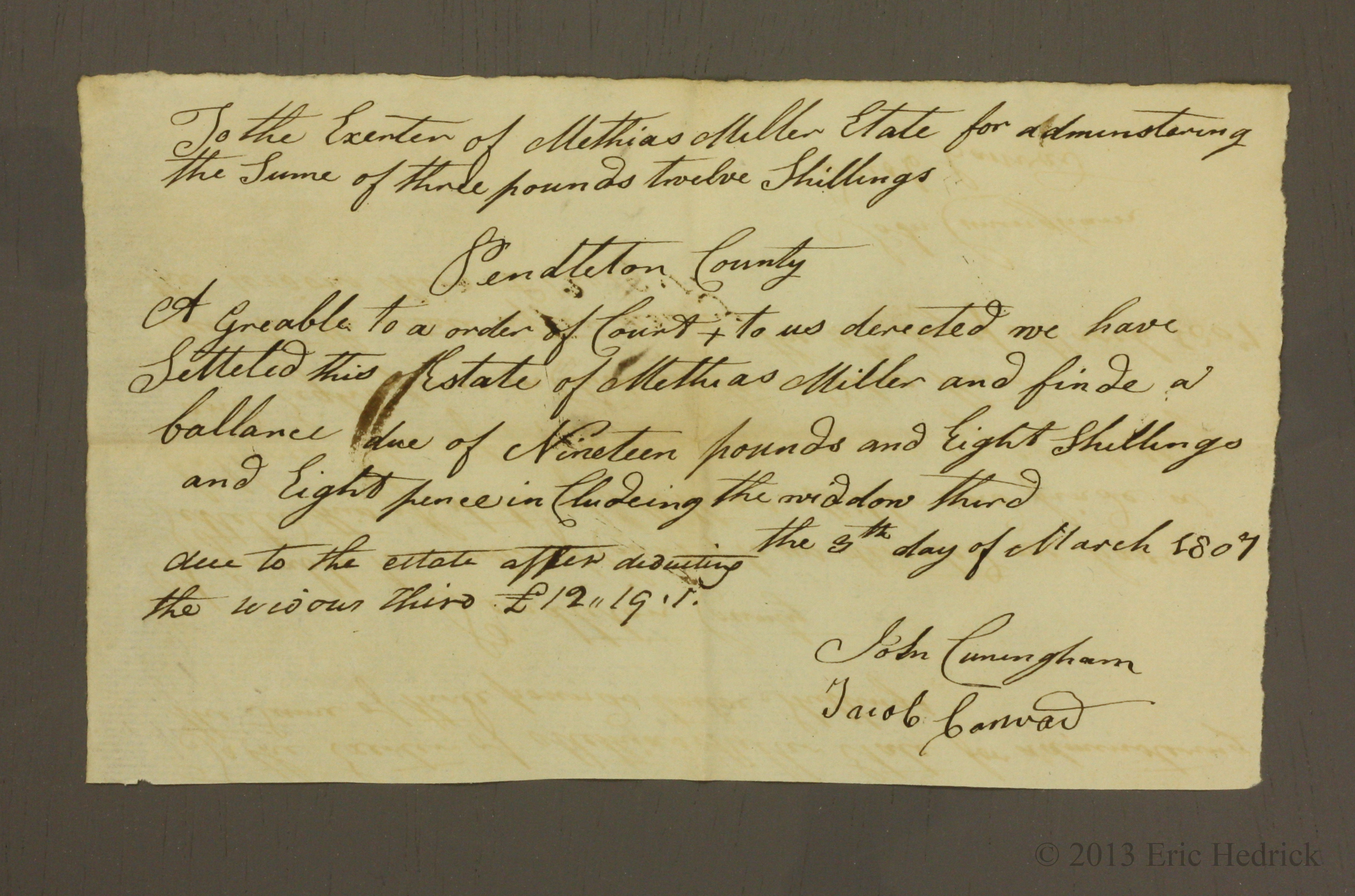 Historical Documents From Pendleton County VA (WV) - Probate